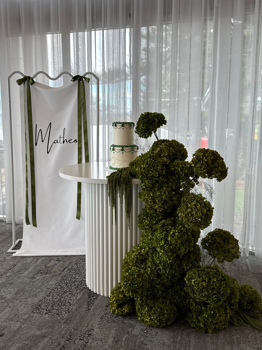Fabric sign and frame – Arabella Events